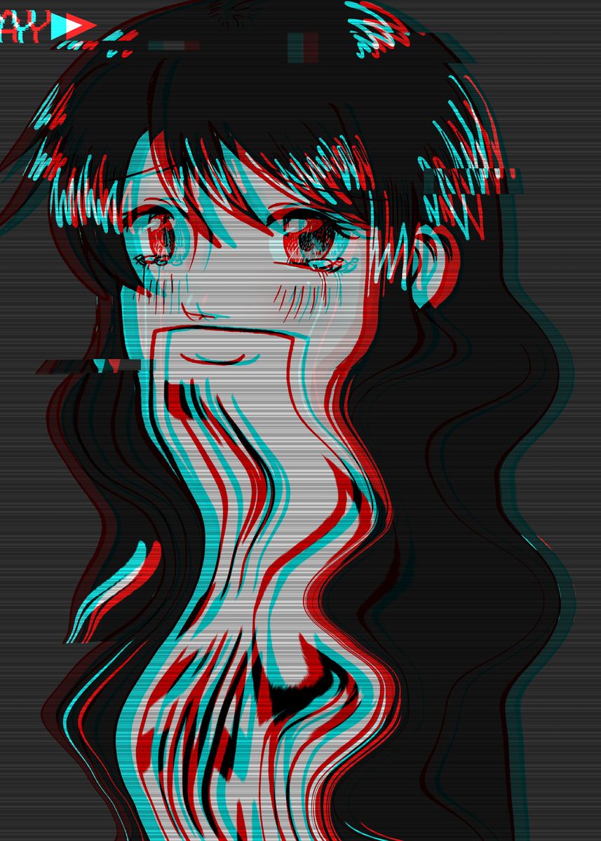 'Aesthetic Vaporwave Anime' Poster by AestheticAlex | Displate