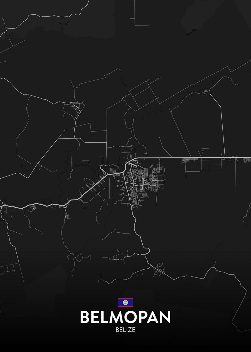 'Belmopan BZ' Poster by IMR Designs | Displate