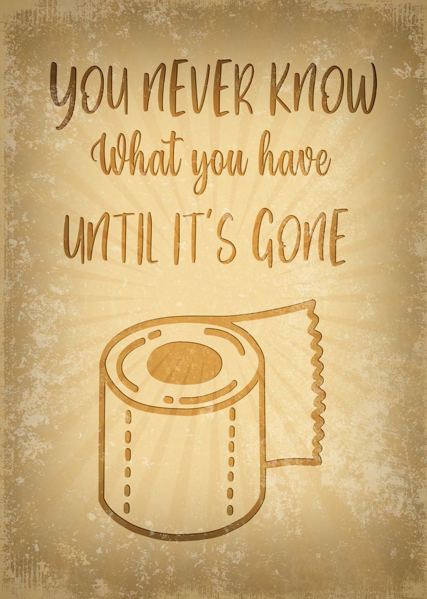 'Toilet Quotes' Poster, picture, metal print, paint by Kenny Studio ...