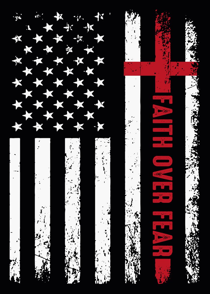 'faith over fear' Poster, picture, metal print, paint by Bombdesign ...