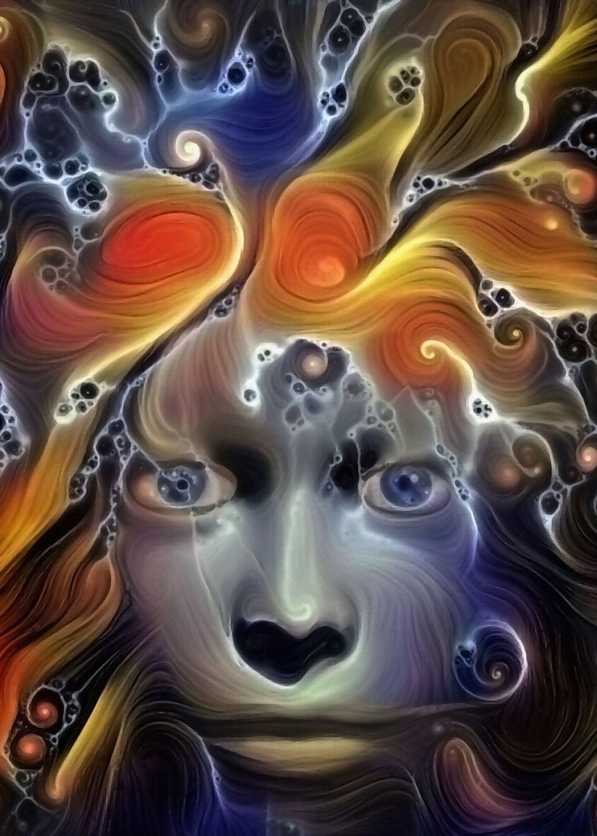 'Mystic face' Poster by Bruce Rolff | Displate