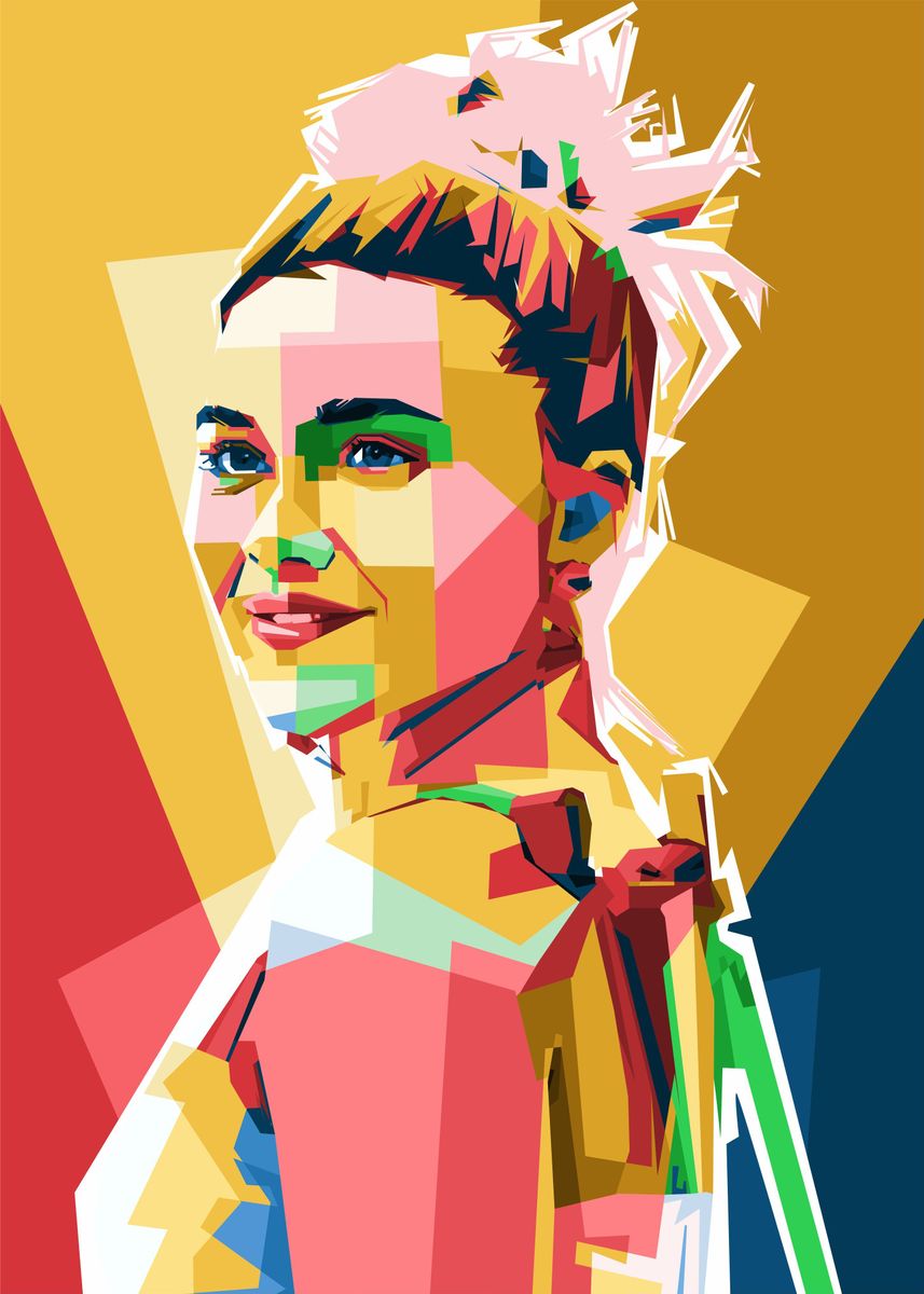 'Girl celebrities' Poster by Wahyu Candra | Displate