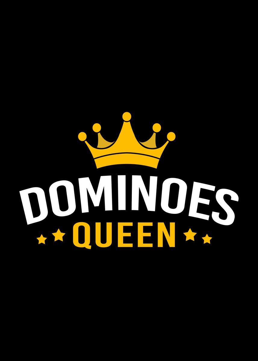 'Dominoes Queen' Poster, picture, metal print, paint by FunnyGifts ...