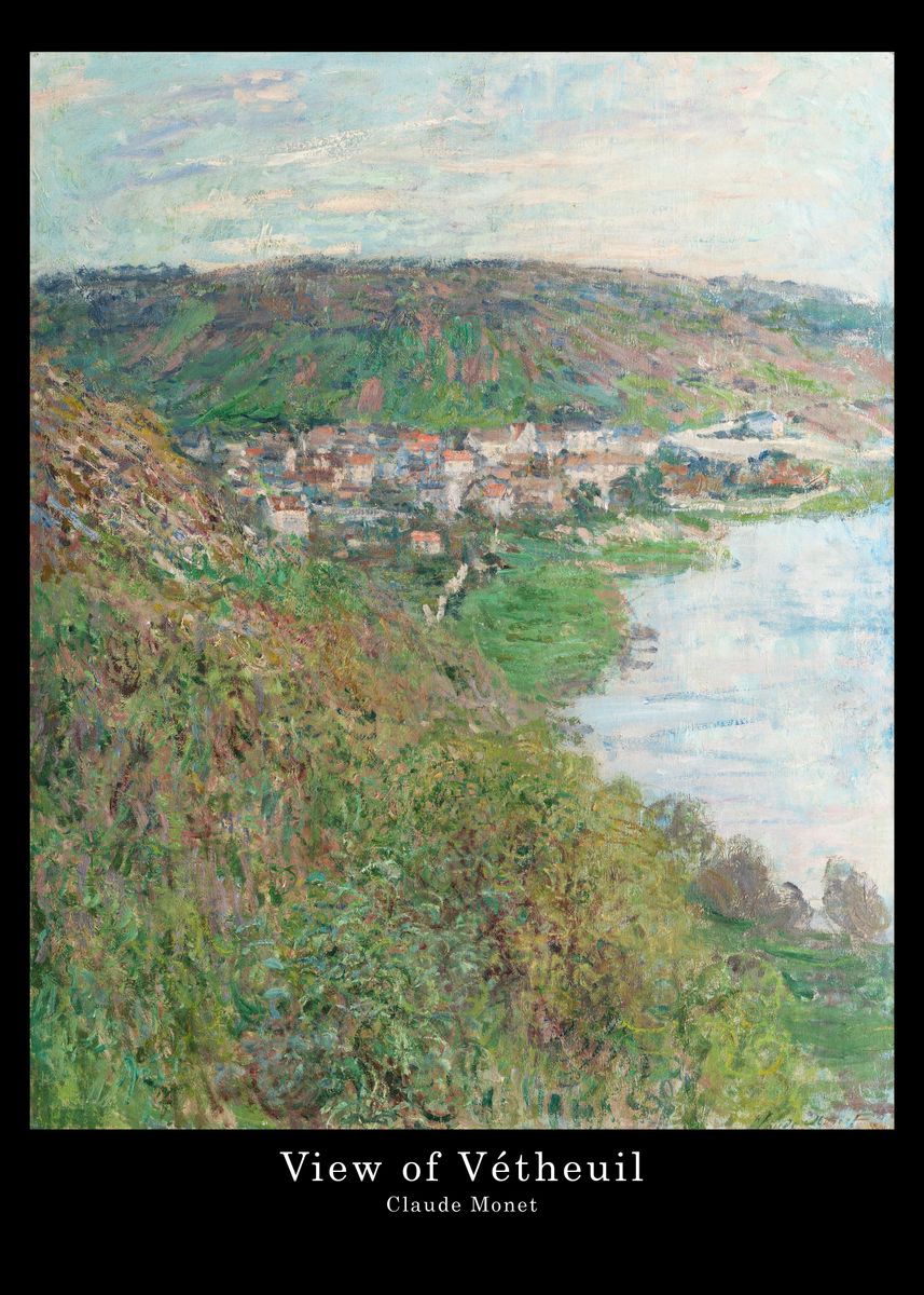 'MONET View of Vetheuil' Poster, picture, metal print, paint by Atomic ...