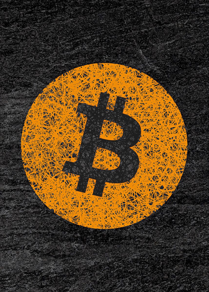 'Symbol of Bitcoin' Poster by Pop Shop | Displate