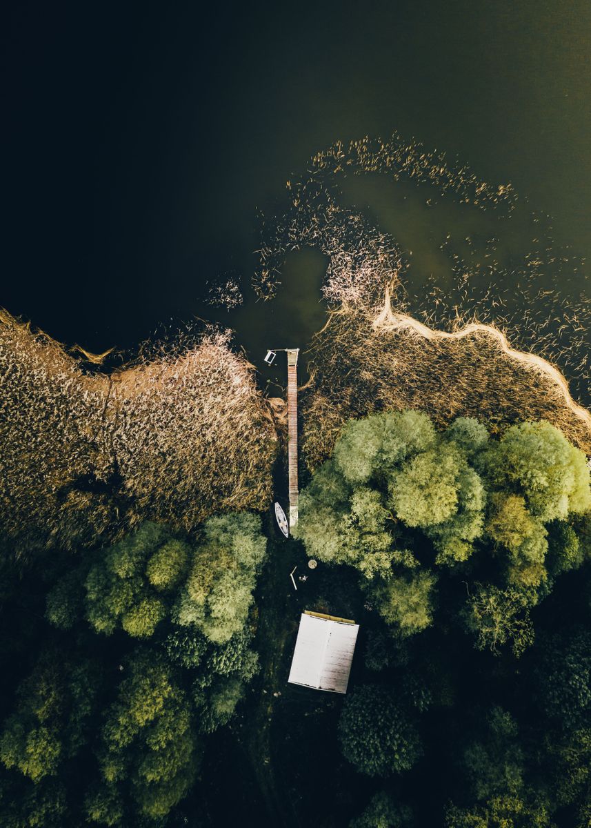 'Pier' Poster, picture, metal print, paint by Adam Stolarczyk | Displate