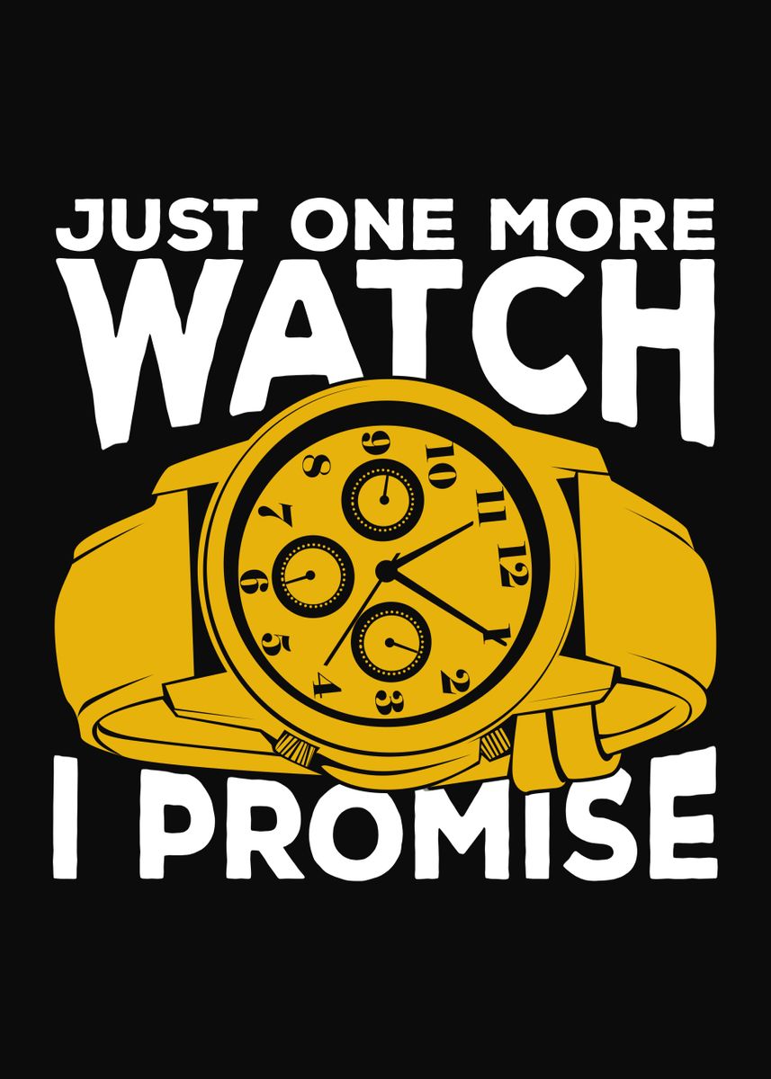 'Watch Collecting Design' Poster, picture, metal print, paint by Marcel ...