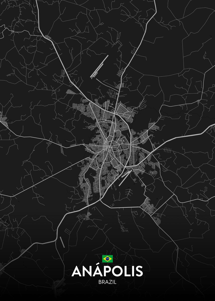 'Anapolis BR' Poster, picture, metal print, paint by IMR Designs | Displate