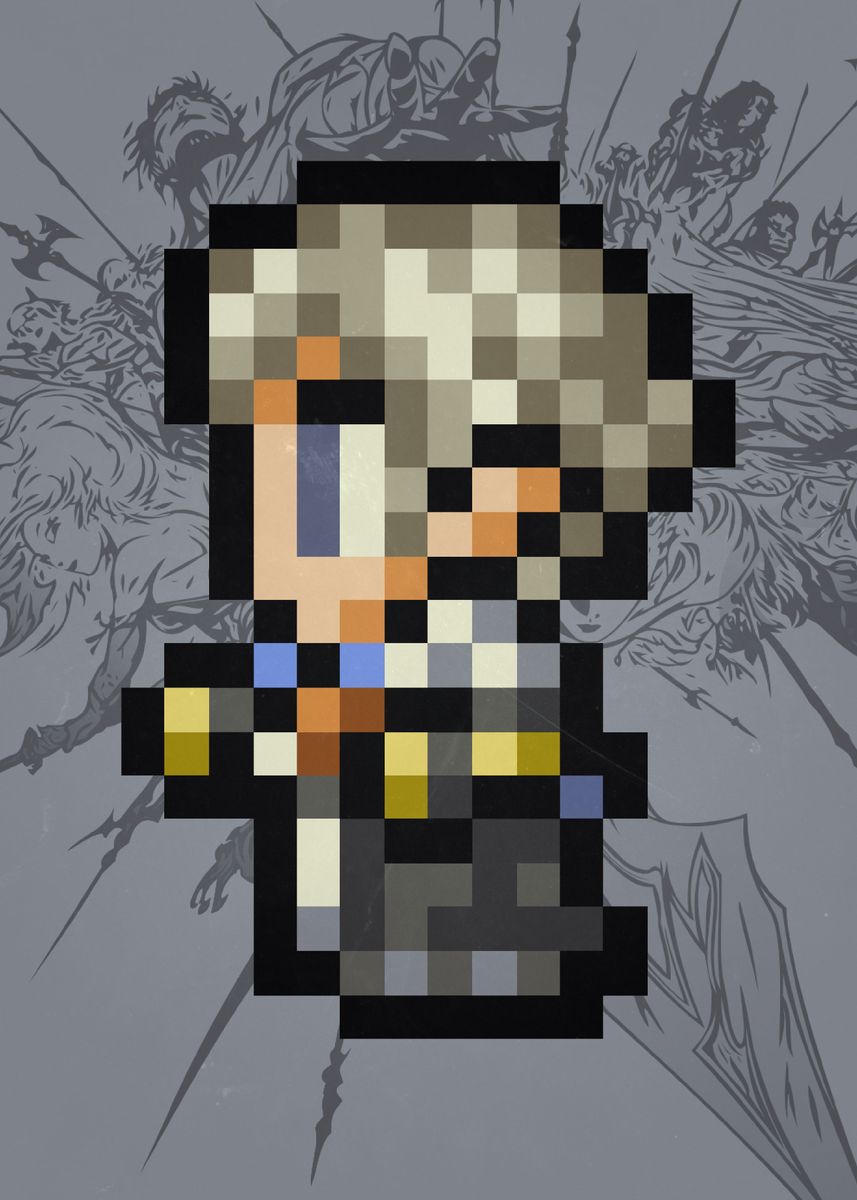 'FF XIV Papalymo Pixel' Poster, picture, metal print, paint by Ze Wiss ...