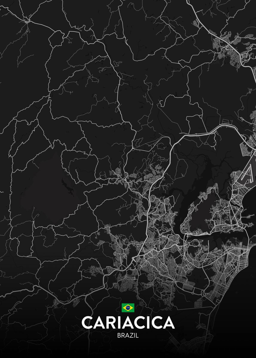 'Cariacica BR' Poster, picture, metal print, paint by IMR Designs ...