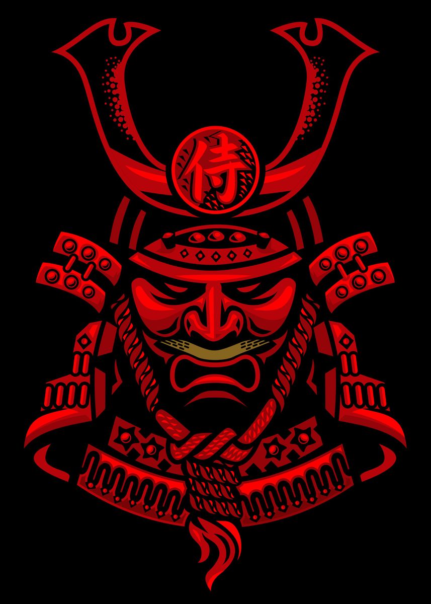 'knight from japan' Poster, picture, metal print, paint by Daily ...