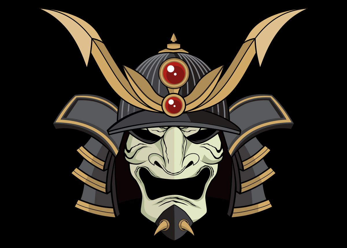 'knight from japan' Poster by Daily Collection | Displate