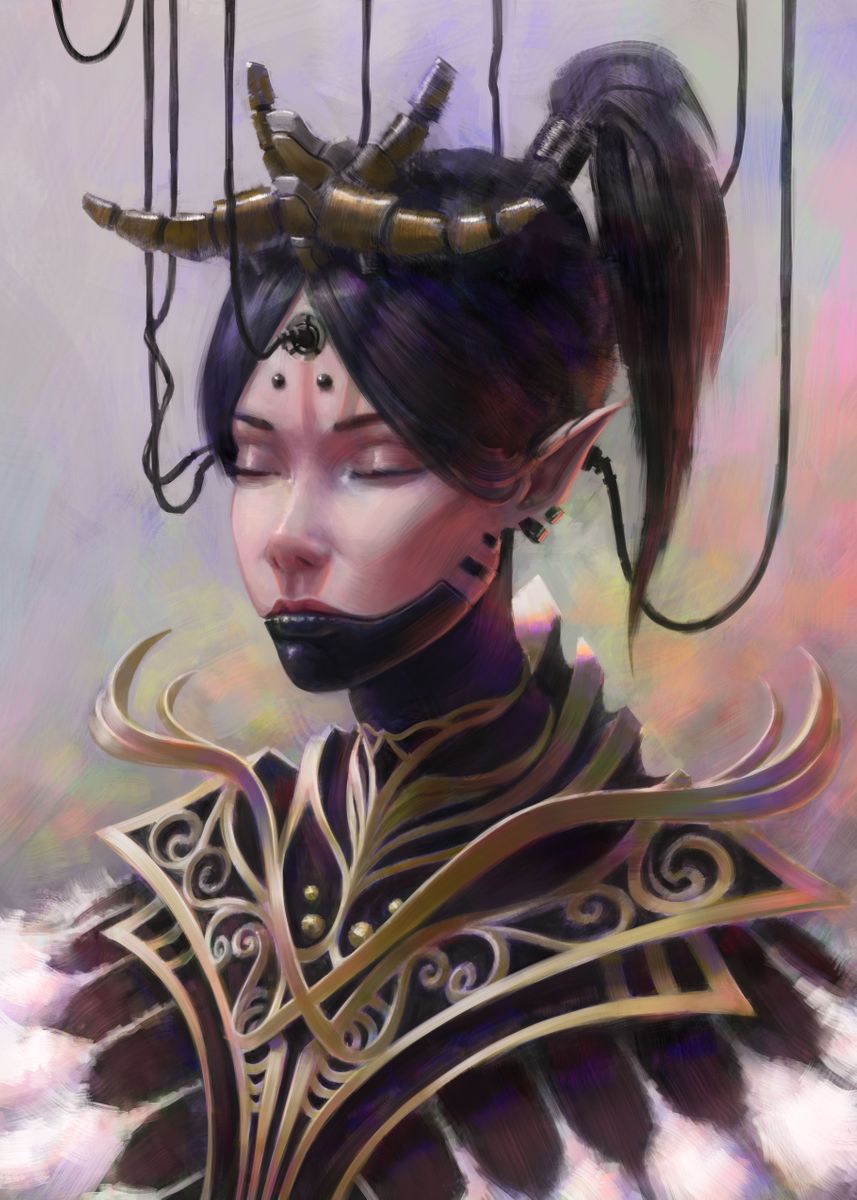 'Zephyr' Poster, picture, metal print, paint by Joxus | Displate