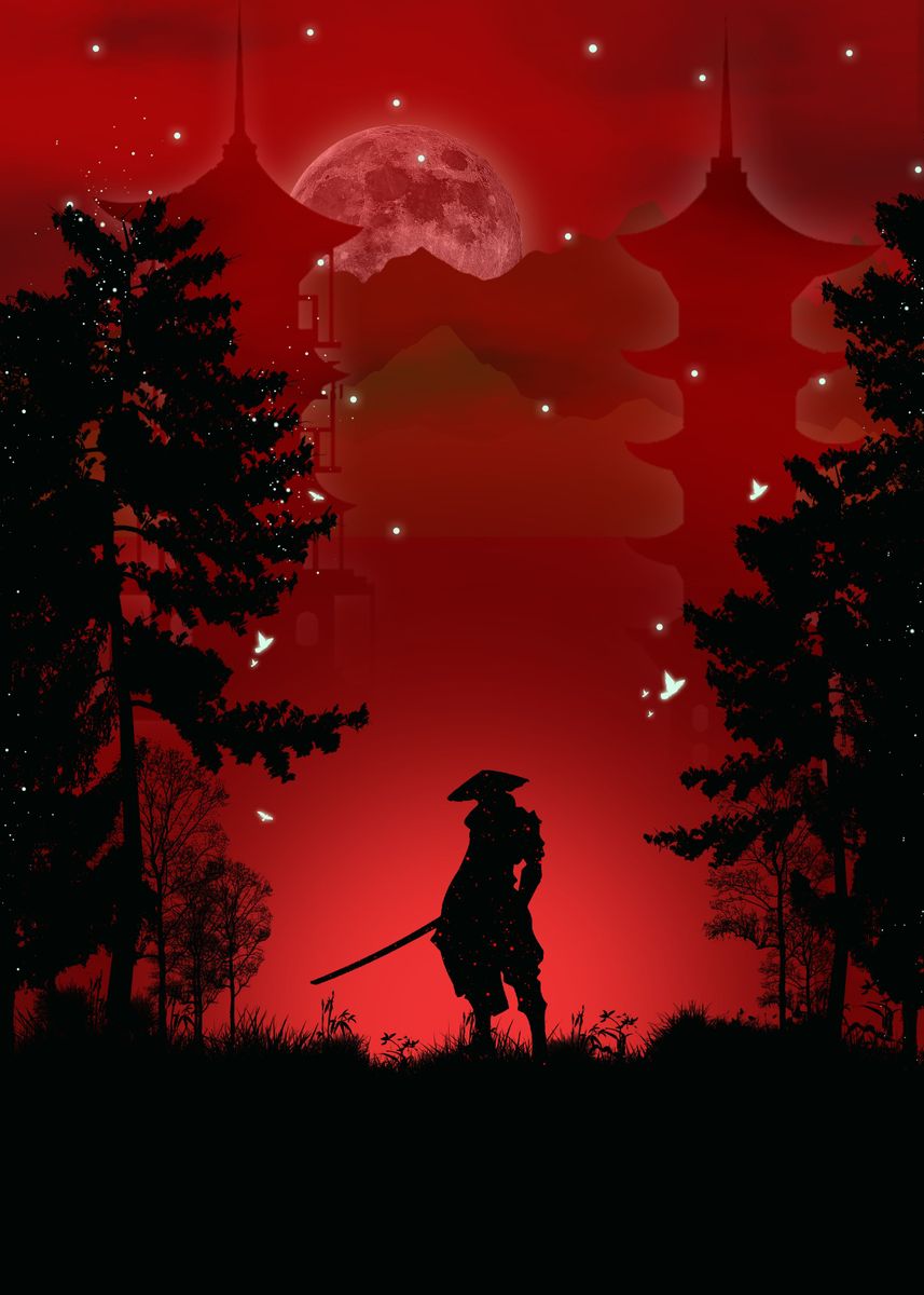 'Samurai is back' Poster, picture, metal print, paint by Theng Id ...