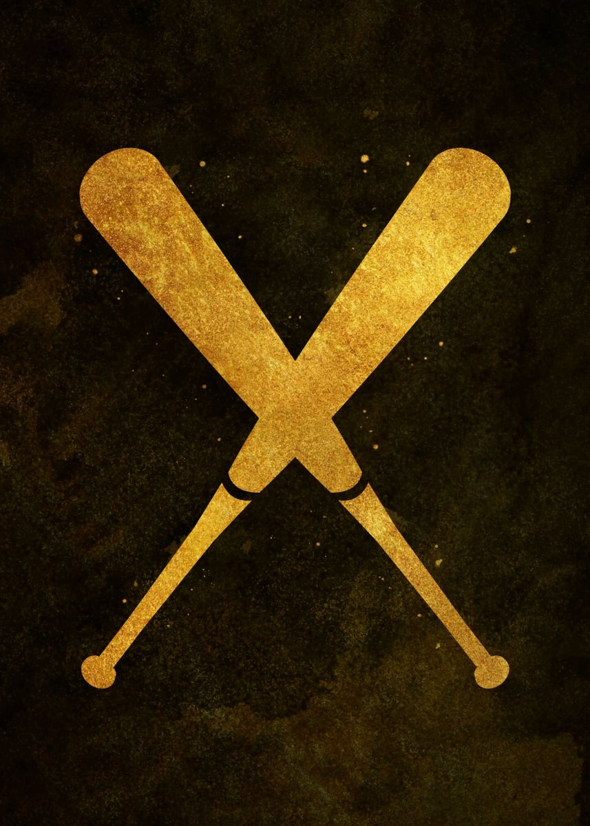 'Baseball bat' Poster, picture, metal print, paint by Yahya Art | Displate