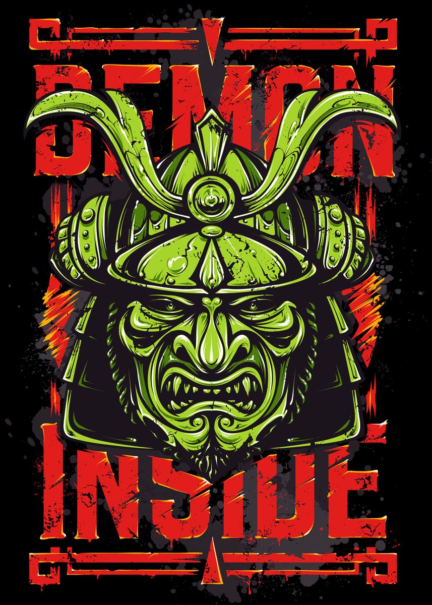 'knight from japan' Poster by Daily Collection | Displate