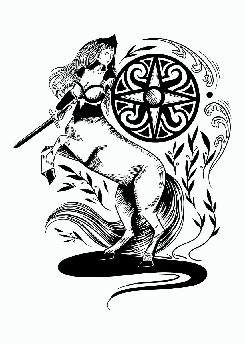 'Dark Arts Centaur' Poster, picture, metal print, paint by Poster ...