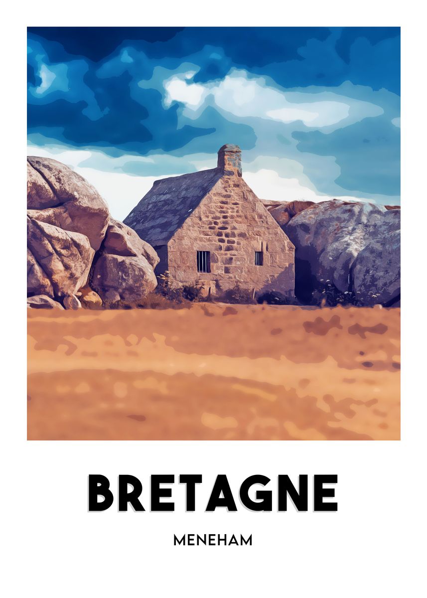 'Meneham' Poster, picture, metal print, paint by Erwan MAITRE | Displate