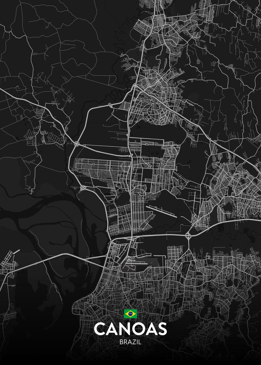 'Canoas BR' Poster, picture, metal print, paint by IMR Designs | Displate