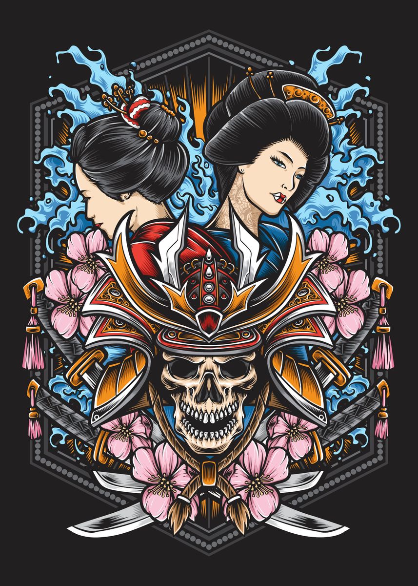'Geisha Art' Poster by Paul C. Lane | Displate
