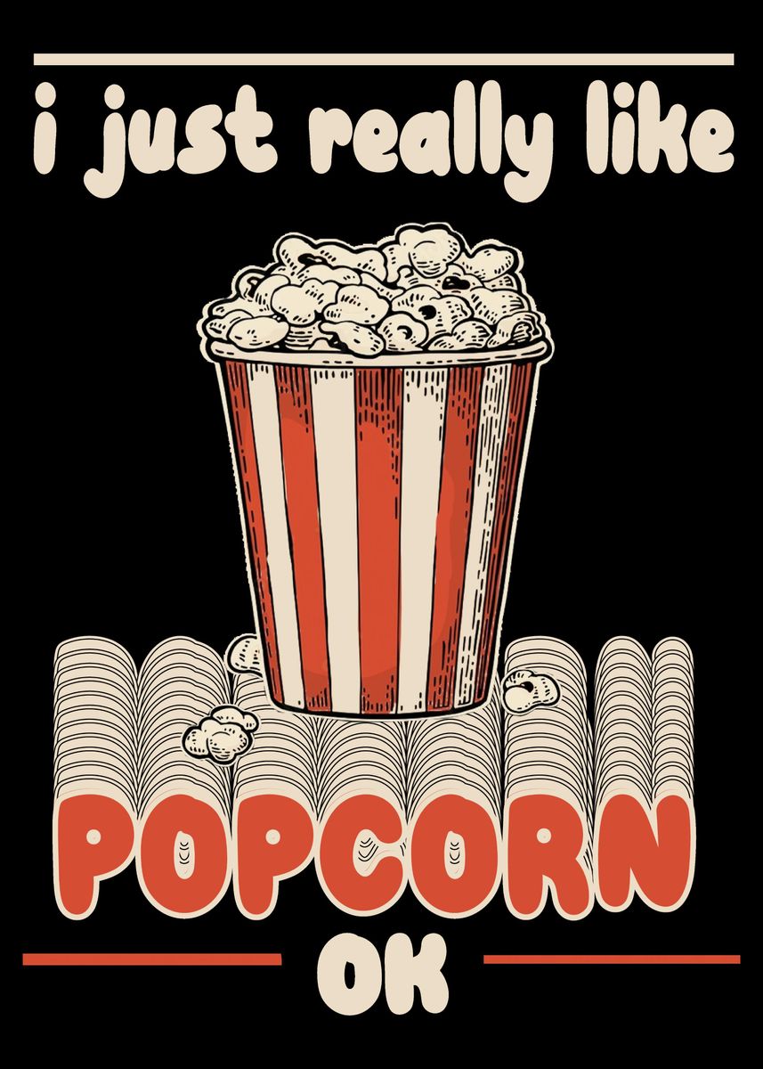 'Popcorn' Poster by CrazySquirrel | Displate