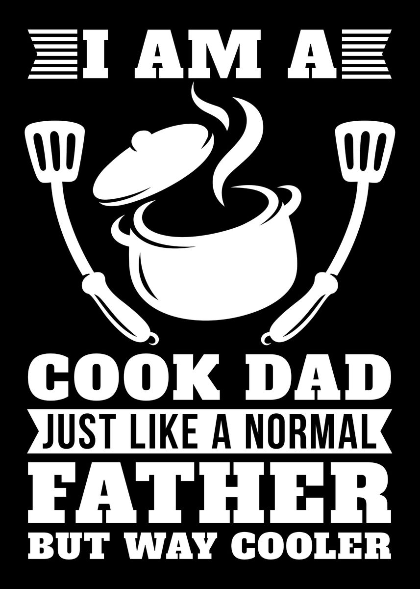 'Cook Chef Kitchen' Poster, picture, metal print, paint by ...