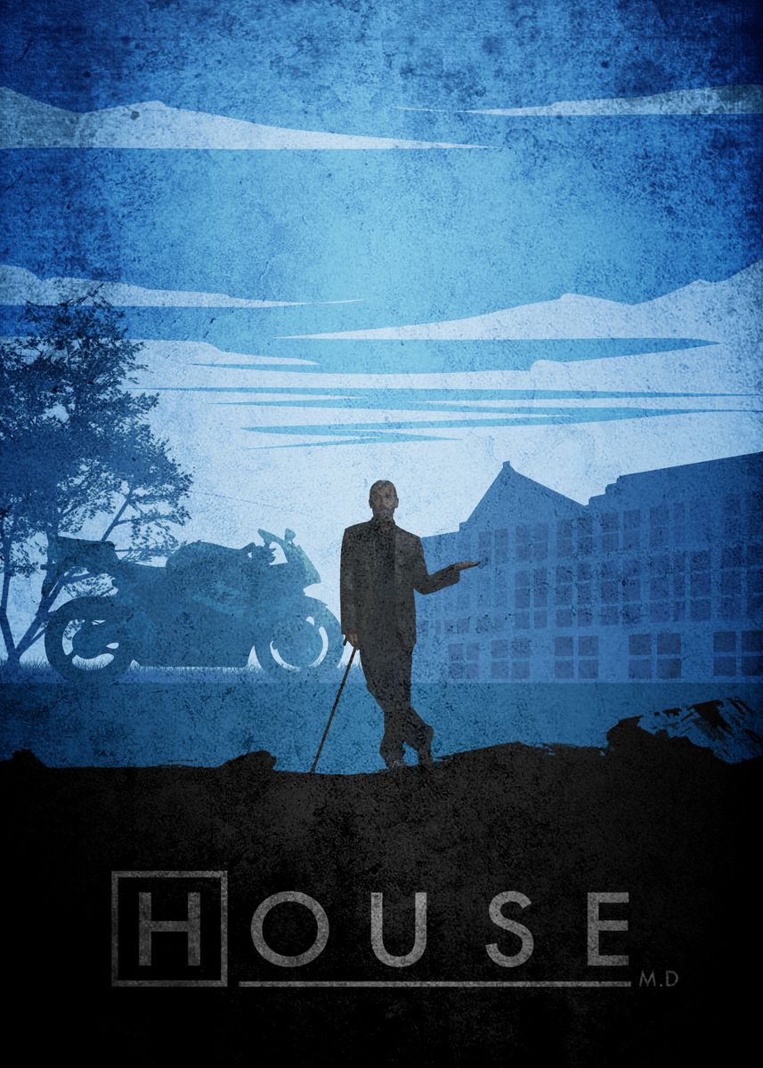 'Doc House' Poster, picture, metal print, paint by anm diz | Displate