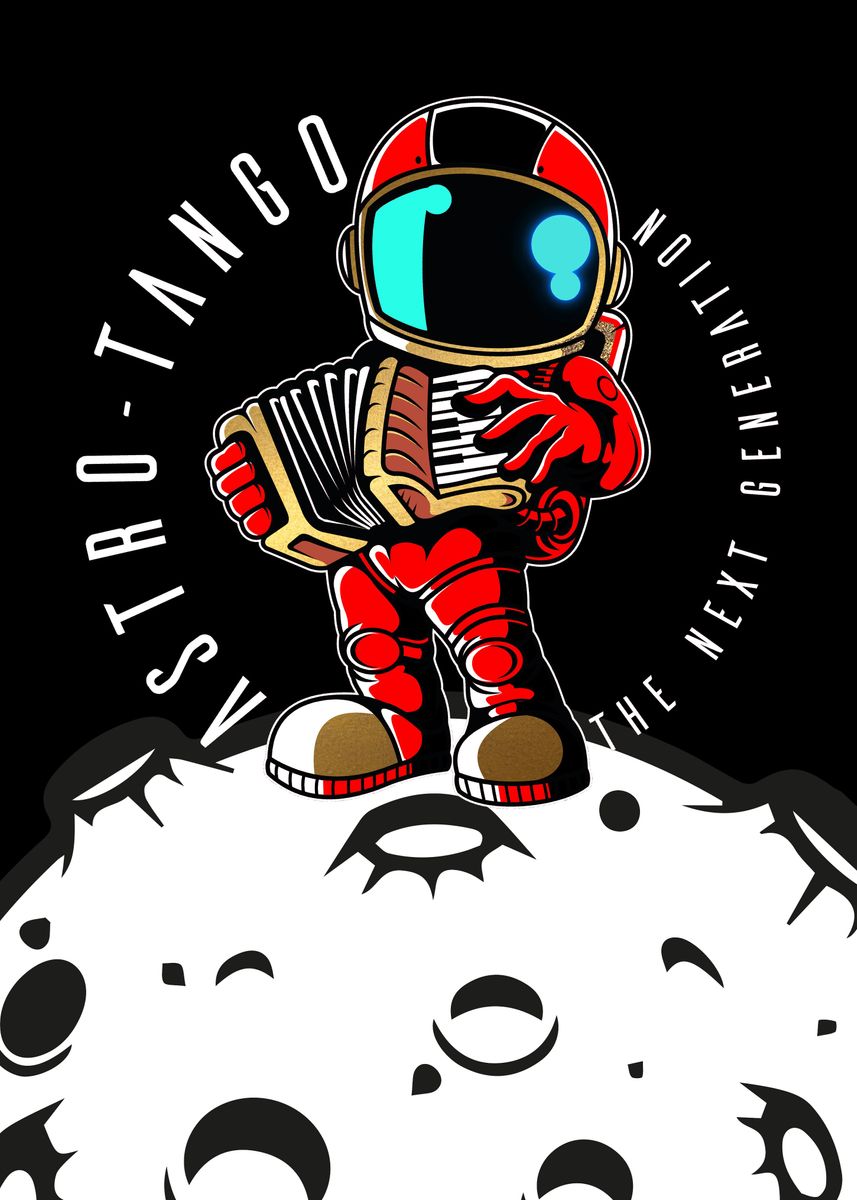 'Astro Tango' Poster, picture, metal print, paint by Petra Rommelfanger ...