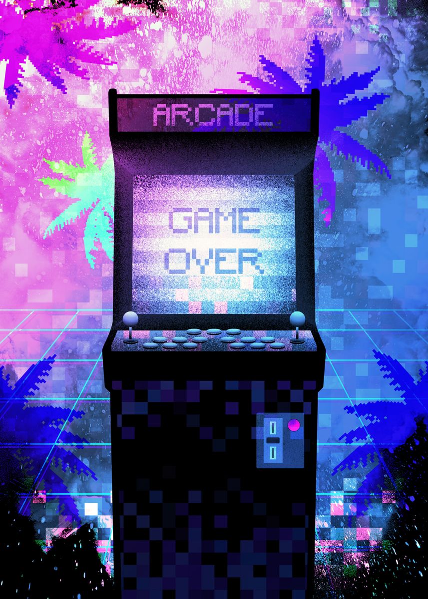 'Soul of the Retro Arcade' Poster, picture, metal print, paint by ...