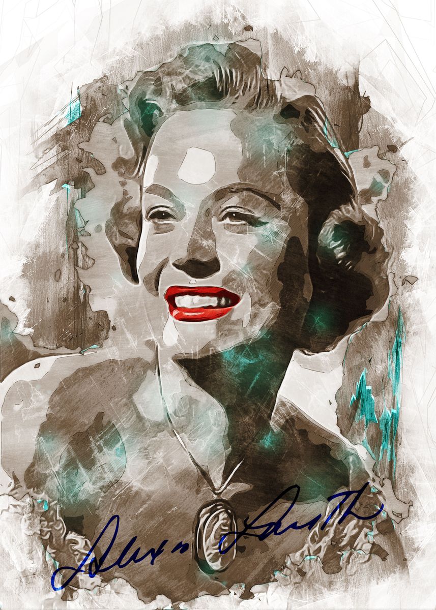 'Alexis Smith' Poster by Petra Rommelfanger | Displate