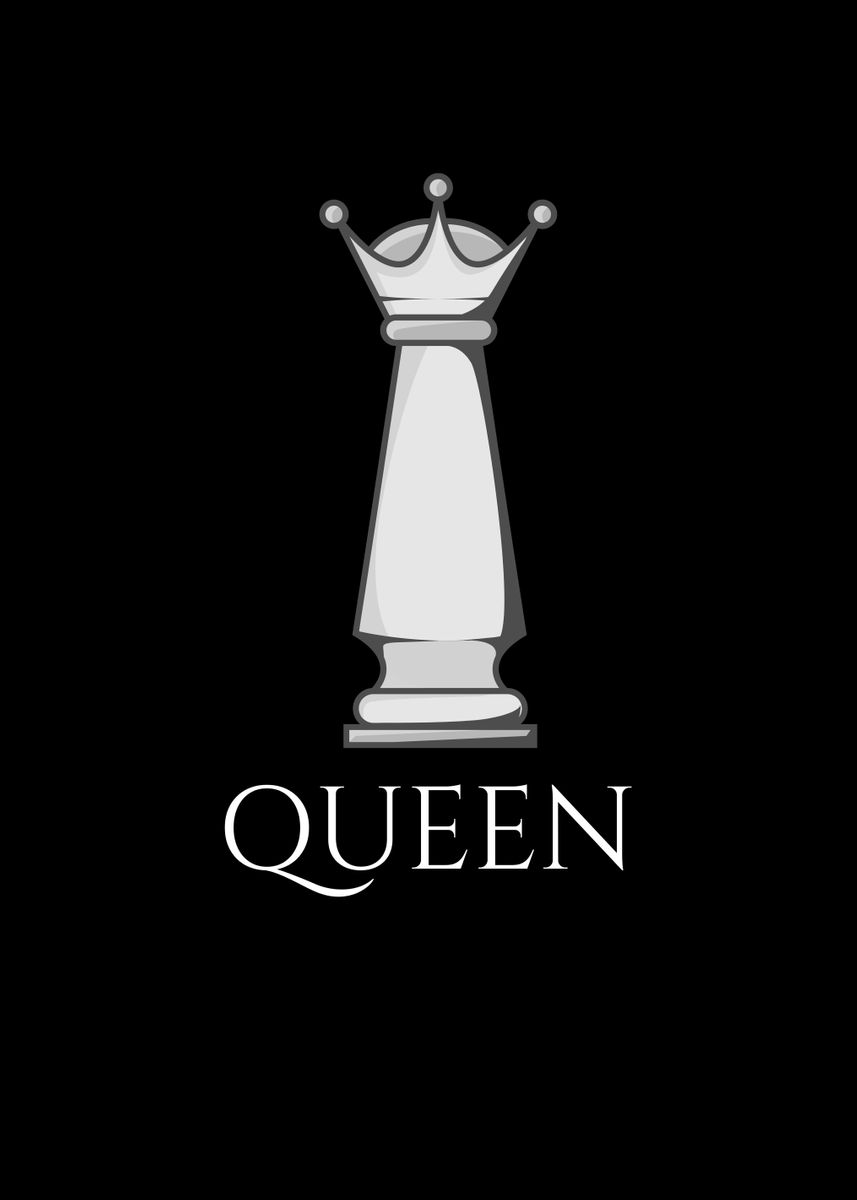 'QUEEN Chess Fan Piece' Poster, picture, metal print, paint by ...