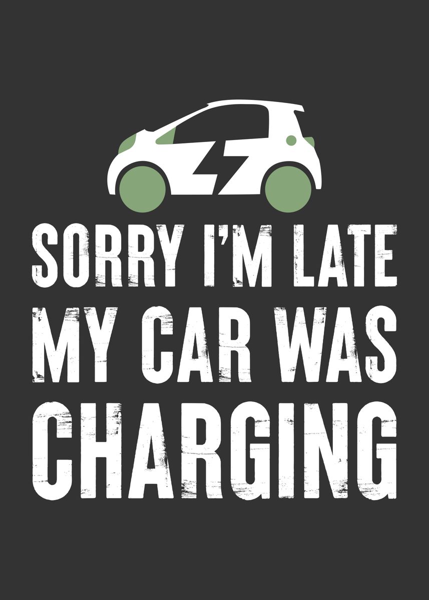 'Funny Electric Vehicle' Poster, picture, metal print, paint by Phil ...