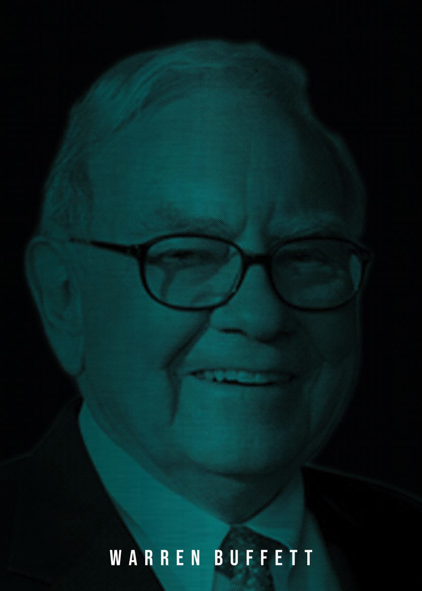 'warren buffett' Poster, picture, metal print, paint by jolie tta ...