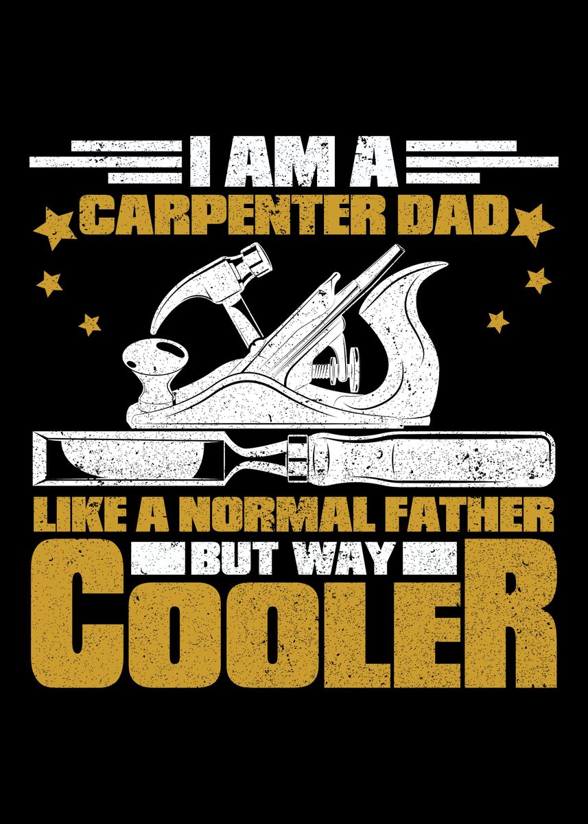 'Carpenter Woodworker' Poster by CrazySquirrel | Displate