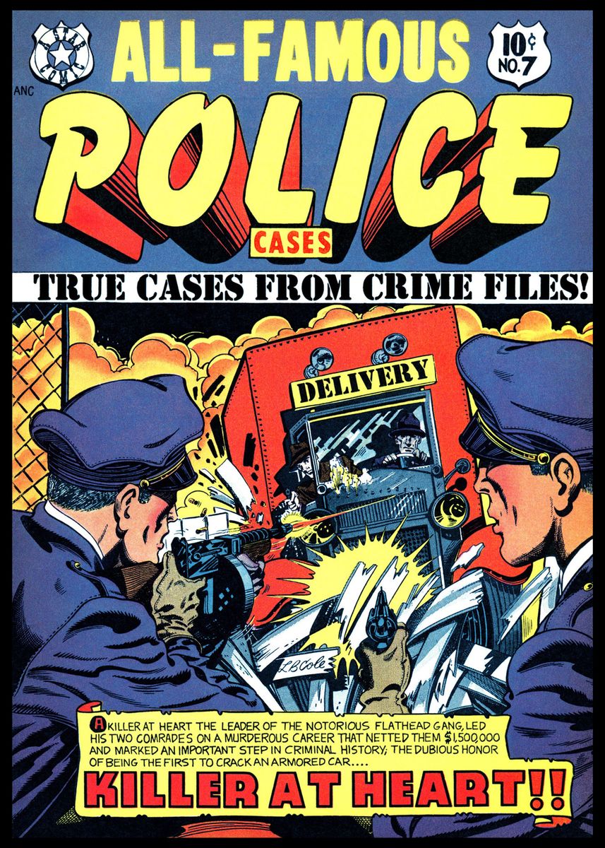 'ALL FAMOUS POLICE' Poster, picture, metal print, paint by Atomic ...