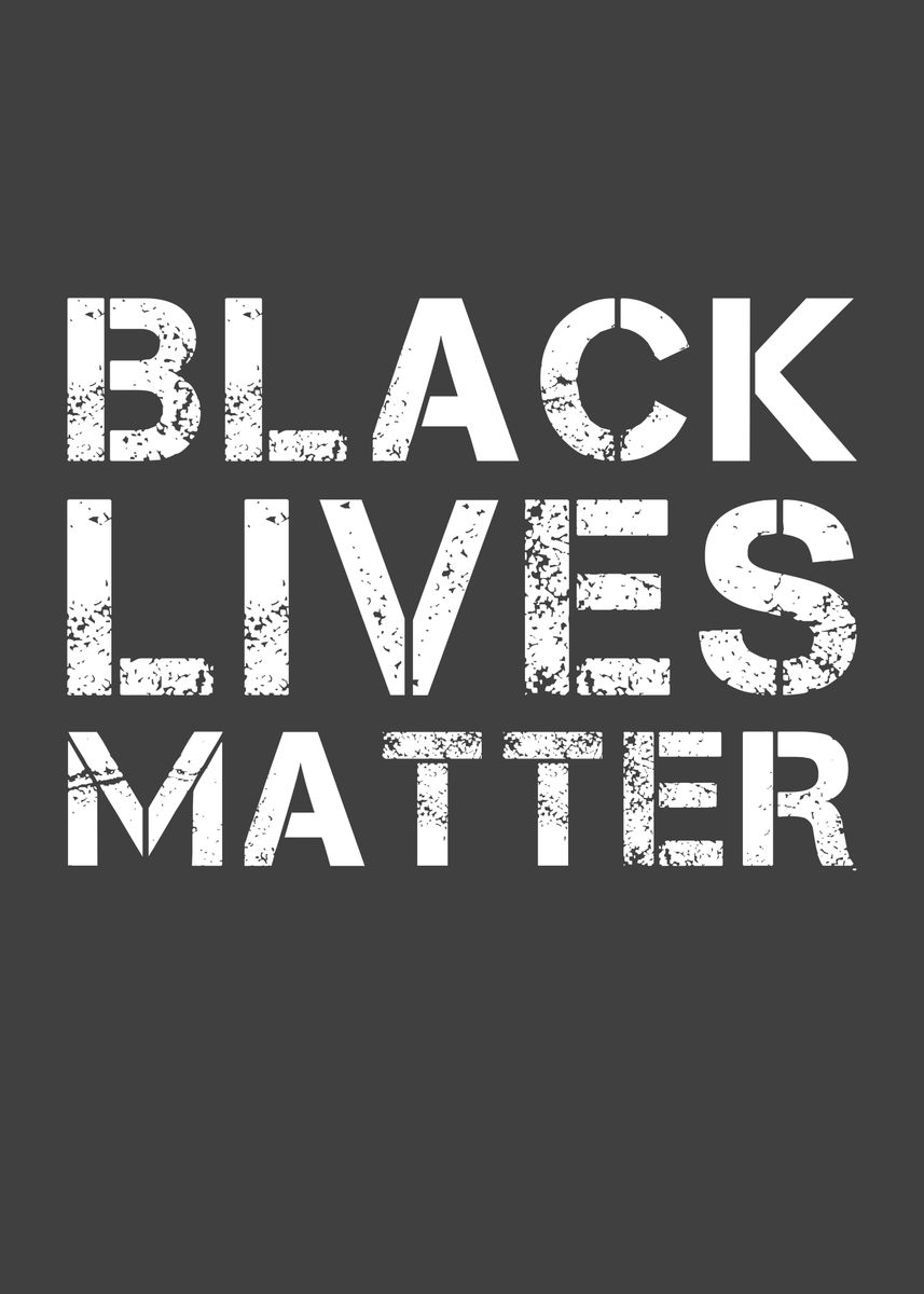 'BLM protest Black Lives' Poster, picture, metal print, paint by Phil ...