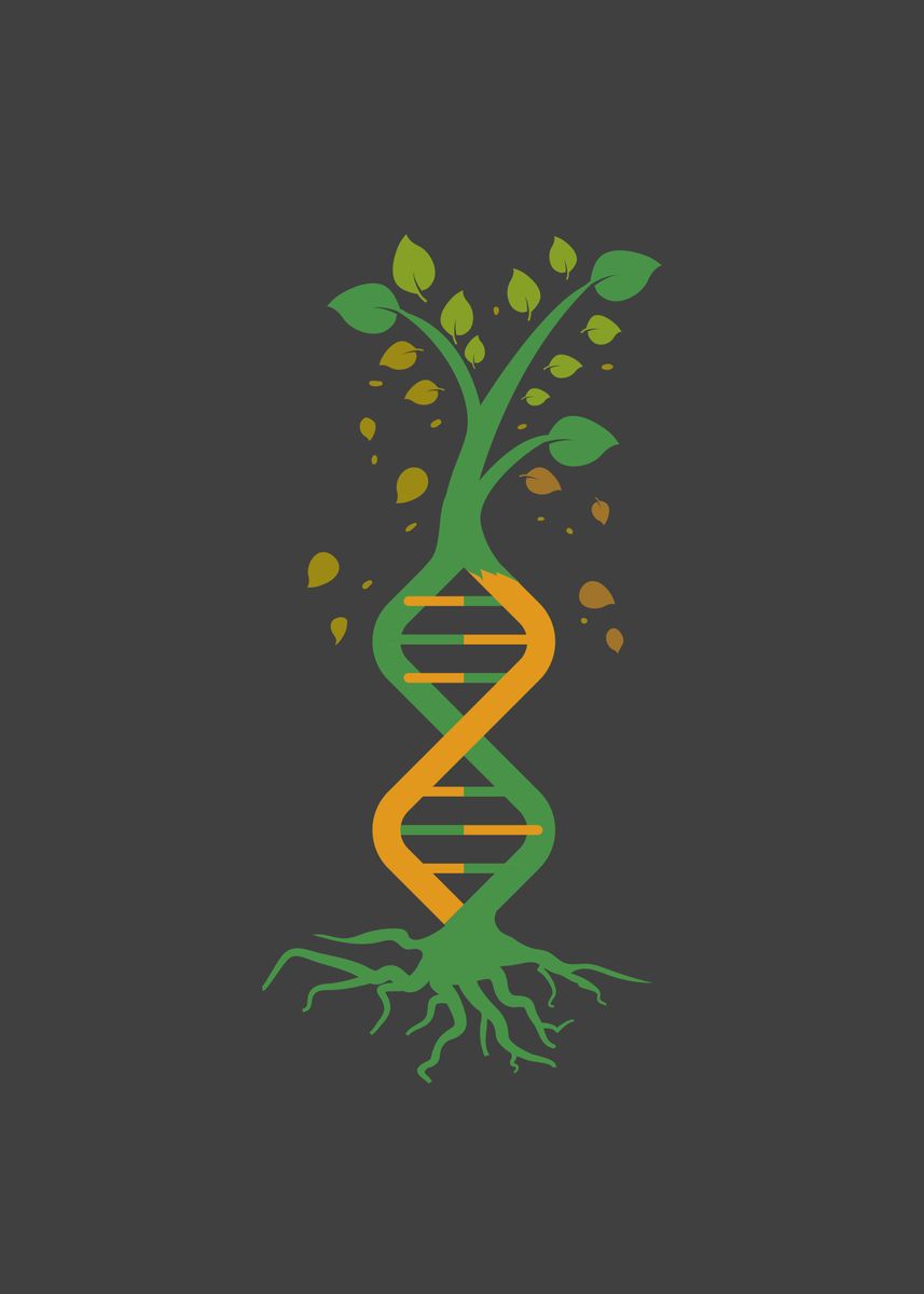 'DNA Tree Life Genetics' Poster, picture, metal print, paint by ...