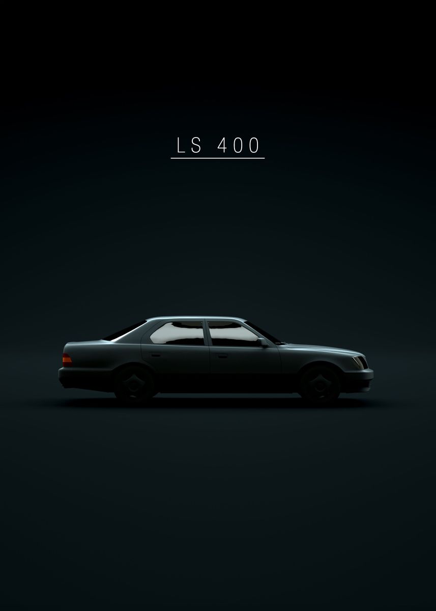 '1998 LS 400' Poster, picture, metal print, paint by 21 MXM | Displate