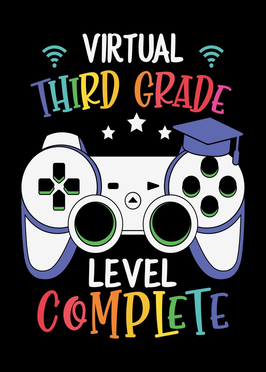 '3rd Grade' Poster, picture, metal print, paint by Neon Moon | Displate