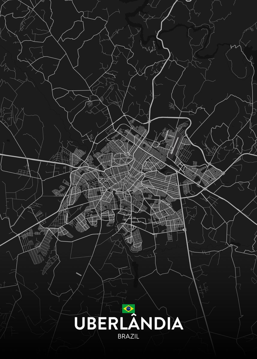 'Uberlandia BR' Poster by IMR Designs | Displate