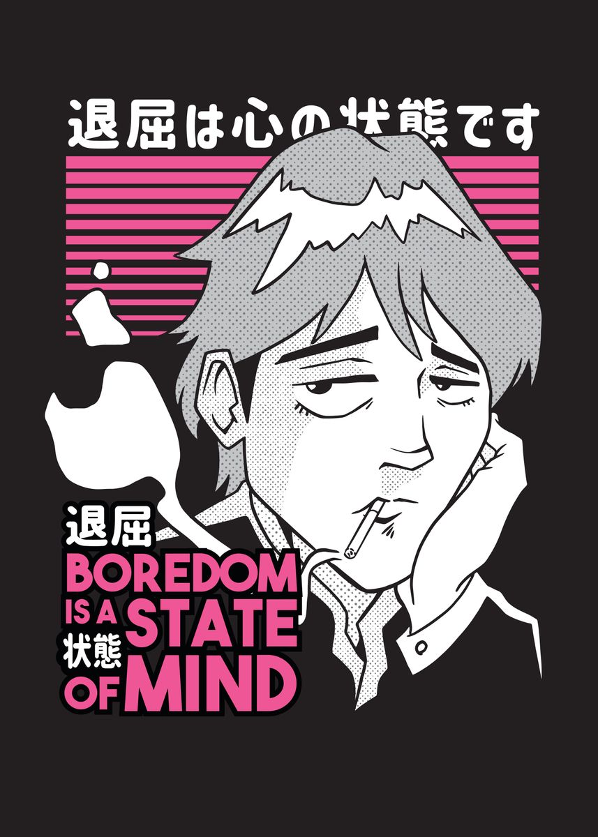 'Boredom State of Mind' Poster, picture, metal print, paint by ...