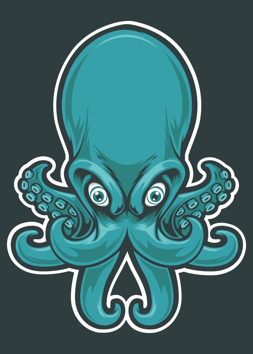 'Octopus' Poster by Daily Collection | Displate
