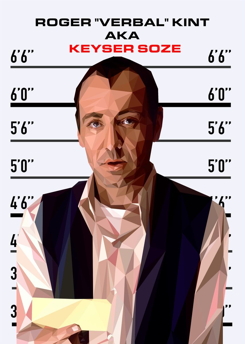 'Keyser soze' Poster by Lowpoly Posters | Displate