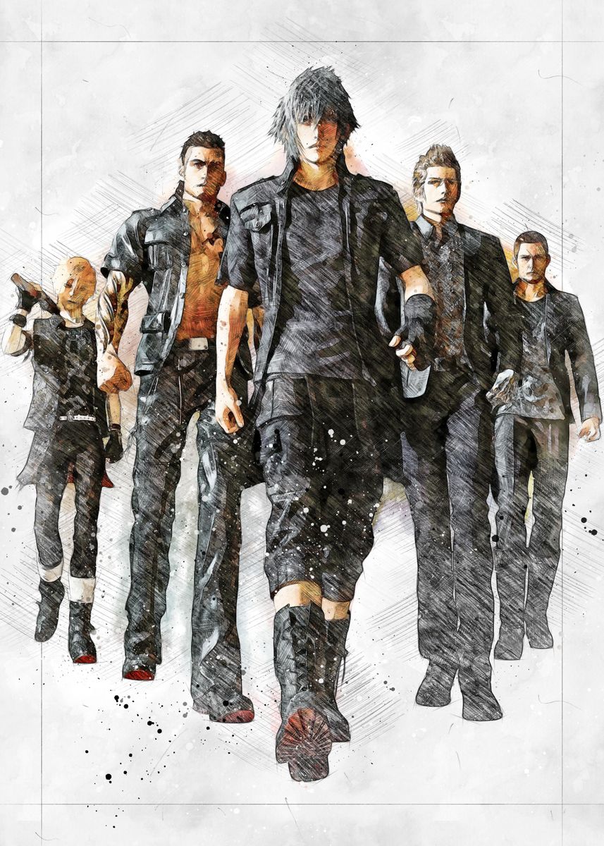 'Final Fantasy' Poster by Elvira A. Nguyen | Displate