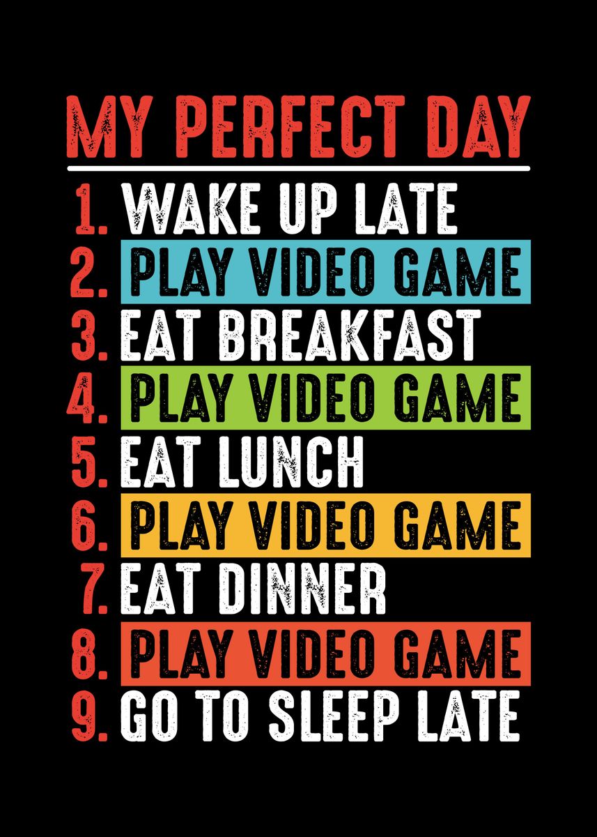 'Perfect Day' Poster, picture, metal print, paint by Neon Moon | Displate