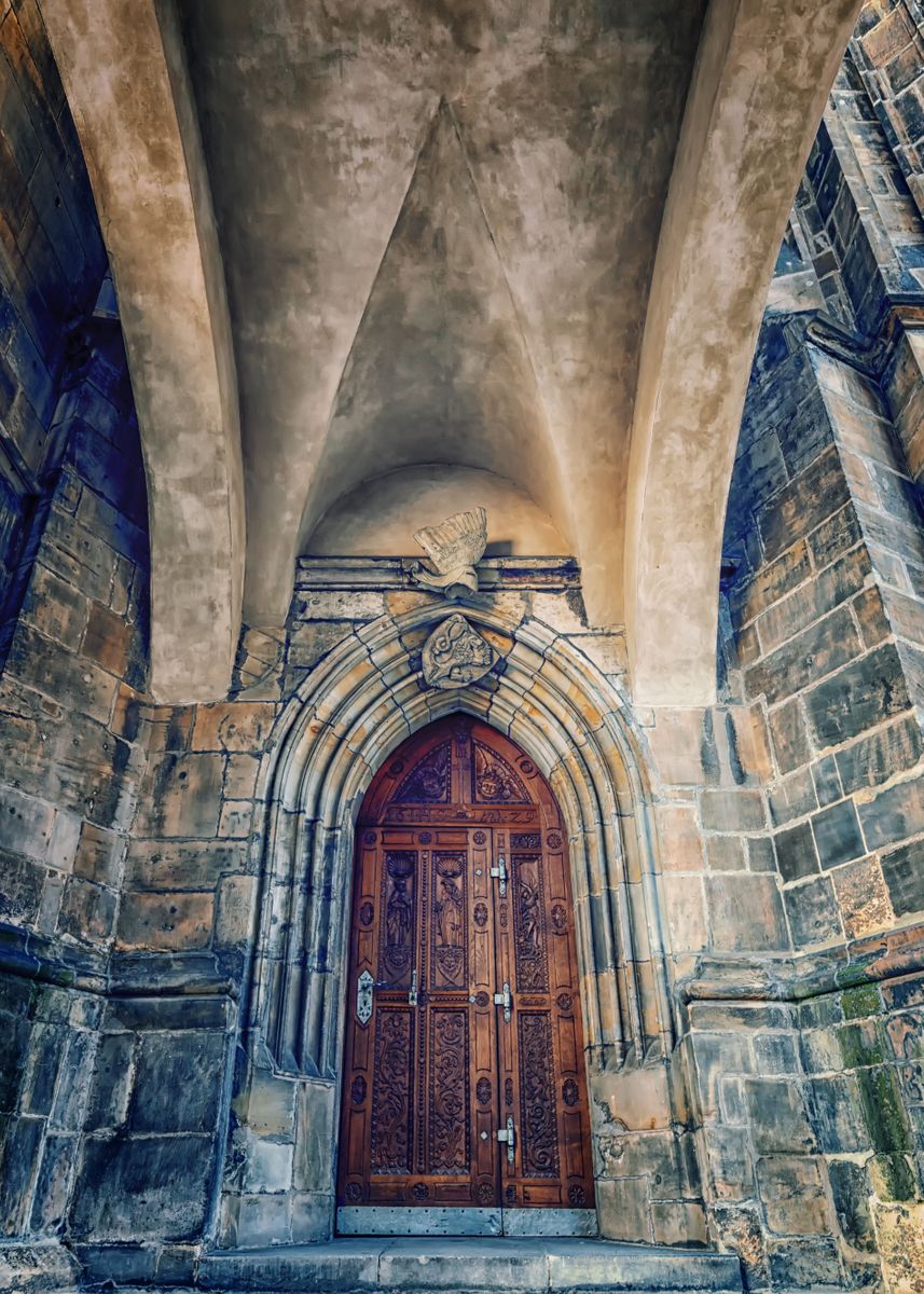 'Beautiful gate, church' Poster, picture, metal print, paint by ...