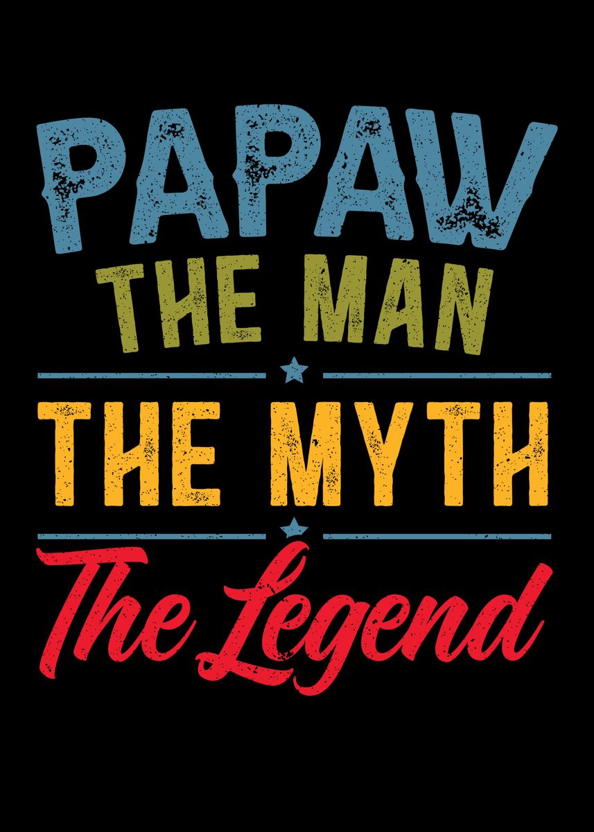 'Papaw' Poster, picture, metal print, paint by NAO | Displate