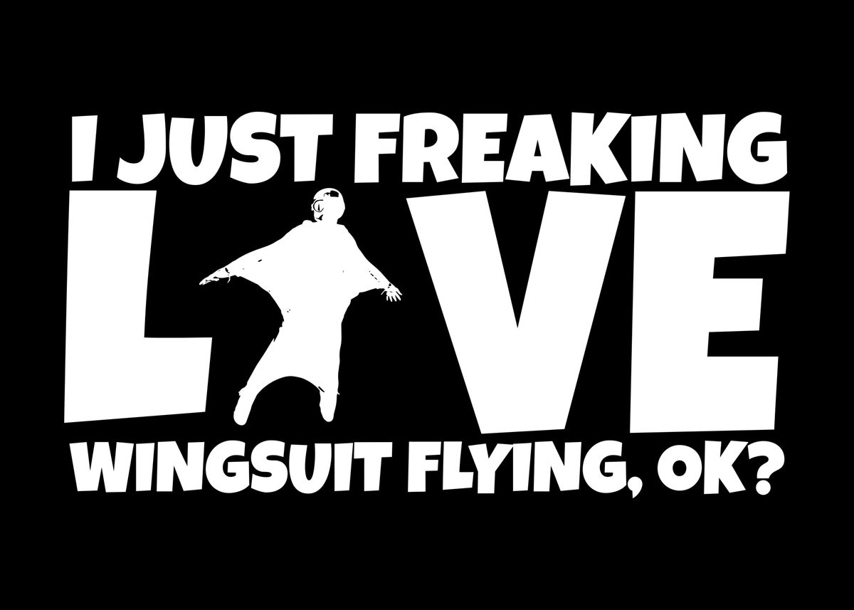 'Wingsuiting Joke Wingsuit' Poster by DesignatedDesigner | Displate