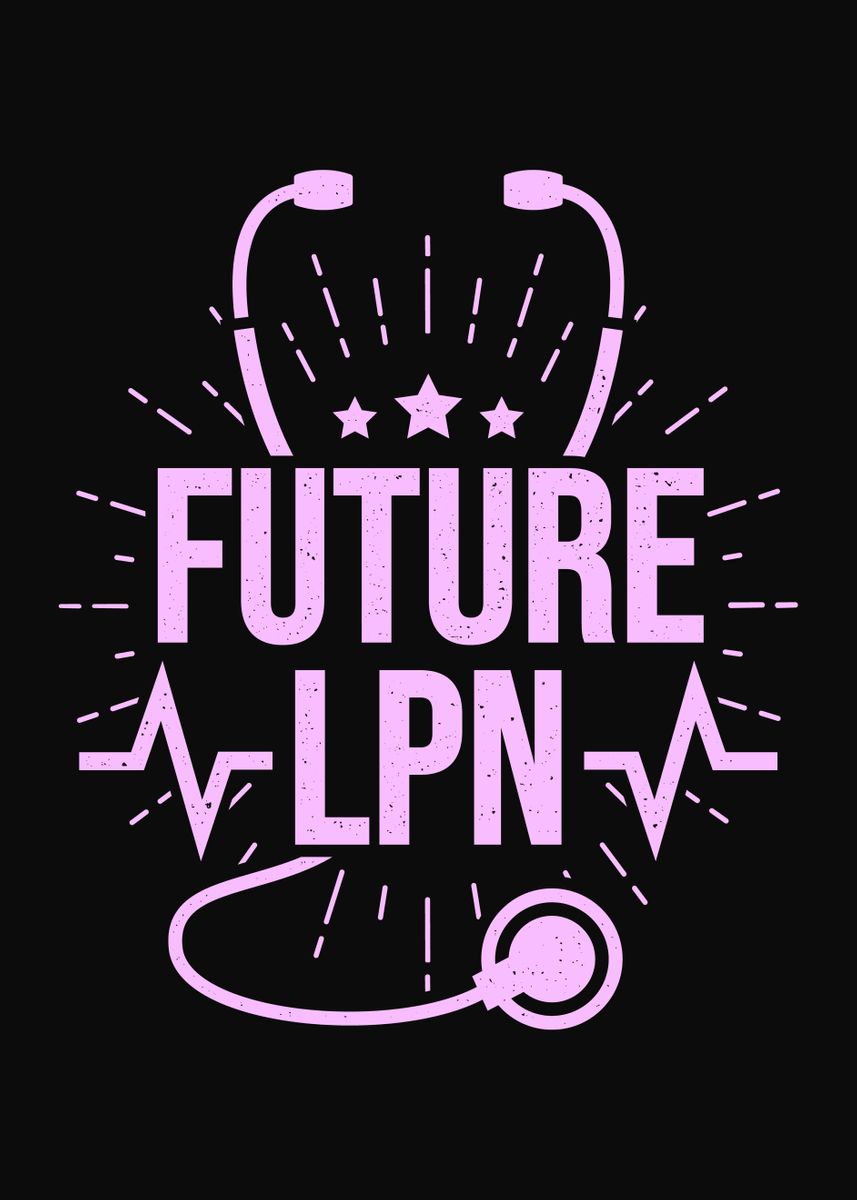 'Future LPN' Poster, picture, metal print, paint by Marcel Doll | Displate