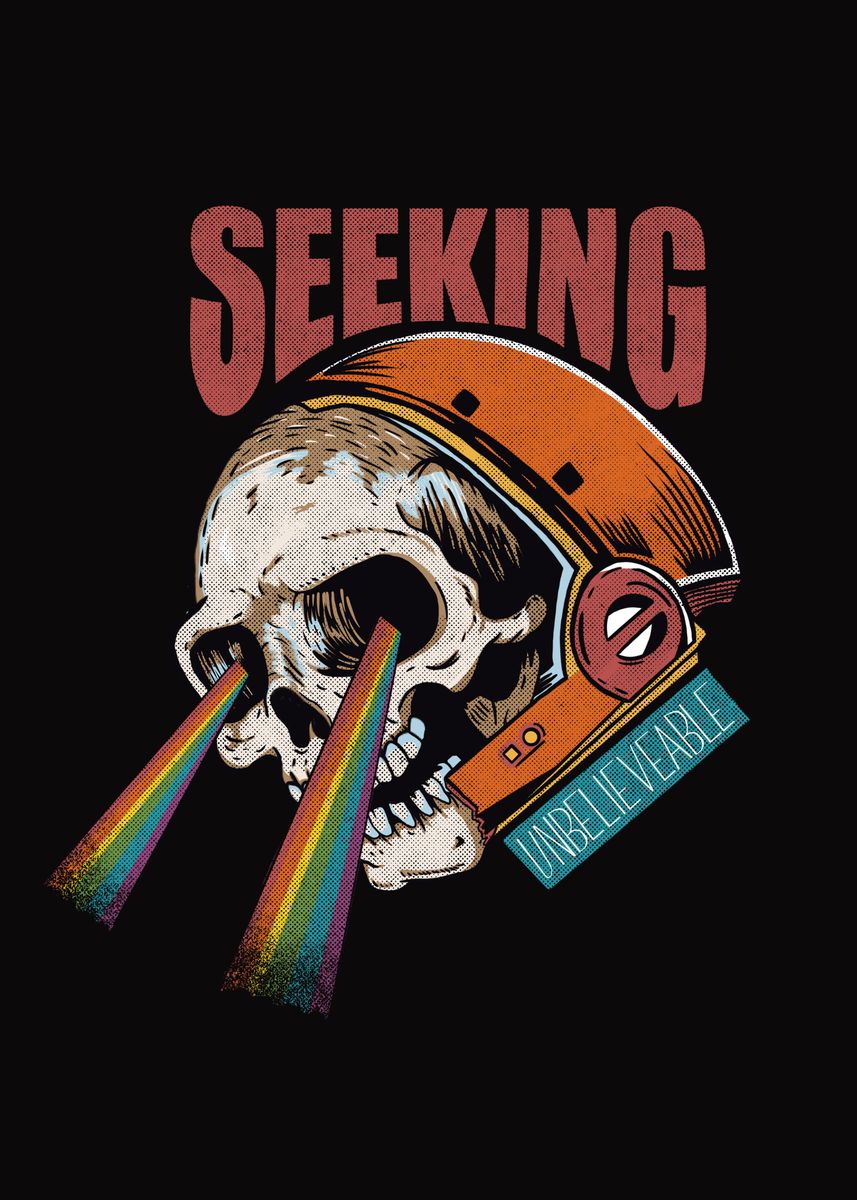 'Seeking unbelievable' Poster by nofa aji zatmiko | Displate